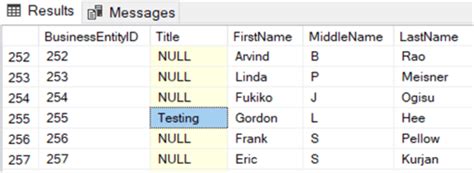 SQL UPDATE Statement