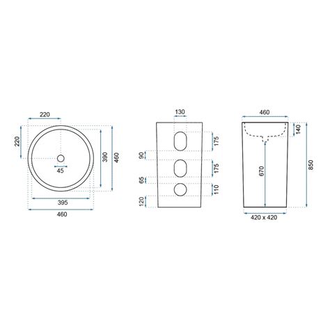 Свободностояща мивка Estera Ф46 см Keranova