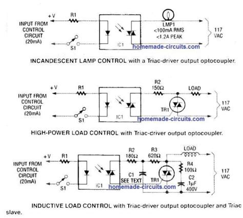 Optocoupler Circuits Working Characteristics Interfacing Homemade