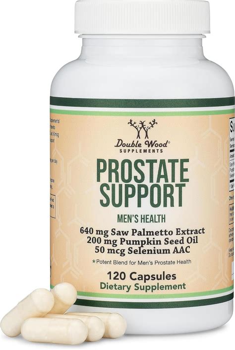 Prostate Support Supplement For Mens Health 120 Capsules