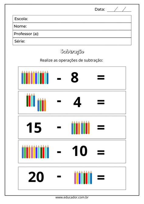 Atividades de Matemática para crianças dificuldade de aprendizagem