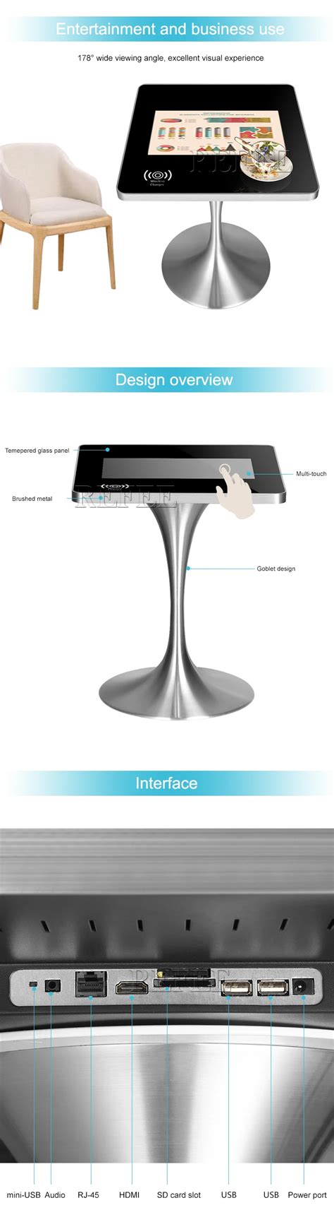 Touch Interactive Smart Table With Multitouch And Waterproof Table Afrimart Online