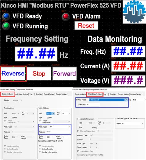 Hmi Kinco Modbus Rtu Powerflex 525 Tutorial