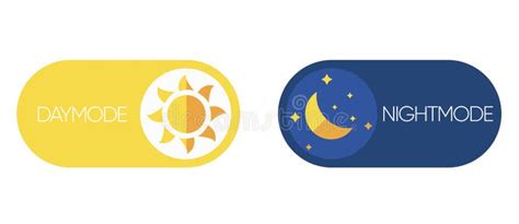 Day And Night Mode Switch Sun And Moon Light Filter Toggle Button