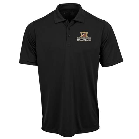 Black College Football Hall Of Fame Tribute Polo Black Pro Football