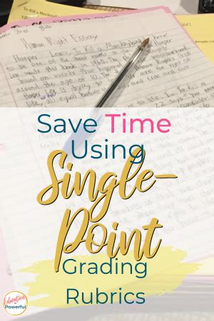 Save Time Using Single Point Grading Rubrics Education Is Powerful