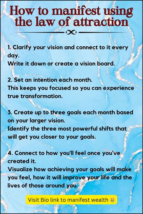 How To Manifest Using The Law Of Attraction Law Of Attraction Tips In