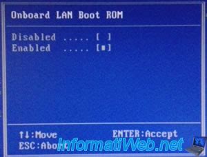 Enable And Configure The Network Boot Pxe Page Bios Tutorials Informatiweb