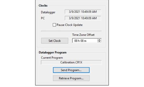 Select And Send The Program To The Data Logger Using Pc200w Software
