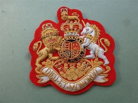 Regimental Sergeant Major Colour Badge For Foot Guard Bullion Colour