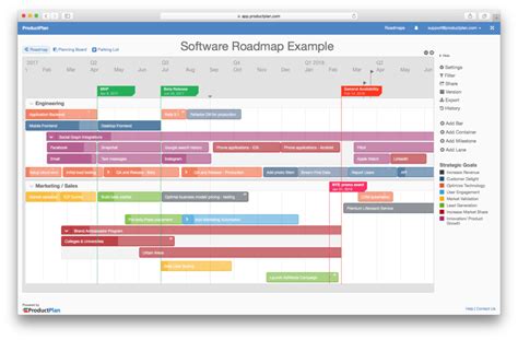 Software Development Roadmap Template