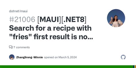 Maui Net8 Search For A Recipe With Fries First Result Is Not