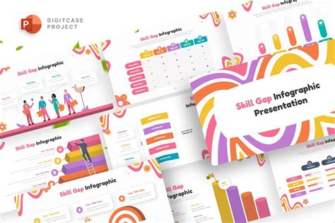 Инфографика Skill Gap Презентация в стиле Groovy Шаблоны презентаций