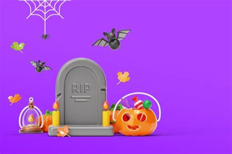 Premium Psd Halloween Still Life Background