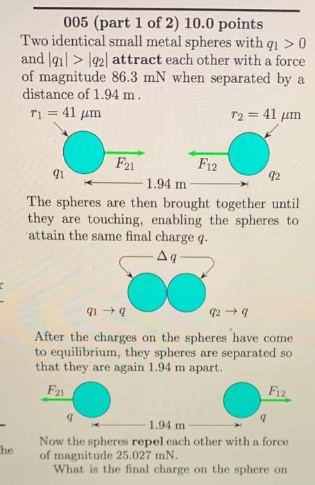 Solved Part Of Points Two Identical Small Chegg Com