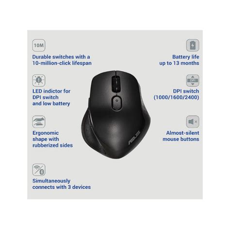Buy ASUS MW Multi Device Wireless Silent Mouse