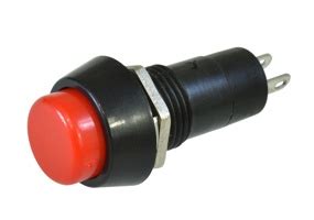 SWITCH PUSH LATCHING SPST OFF ON 3A RED Fabian Enterprises Ltd