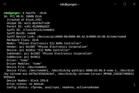 Hwinfo Hardware Information Tool LinuxLinks