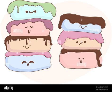 National Donut Dayglazed Sweet Donut Draw Funny American Kawaii