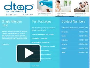 Allergy Testing Presentation Free To Download