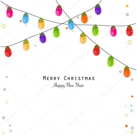 クリスマス電球ハッピーニューイヤー グリーティング カード ベクトル — ストックベクター © Gulsengunel 89144580