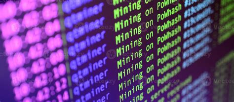 Macro Snapshot Of The Program Interface For Crypto Currency Mining On