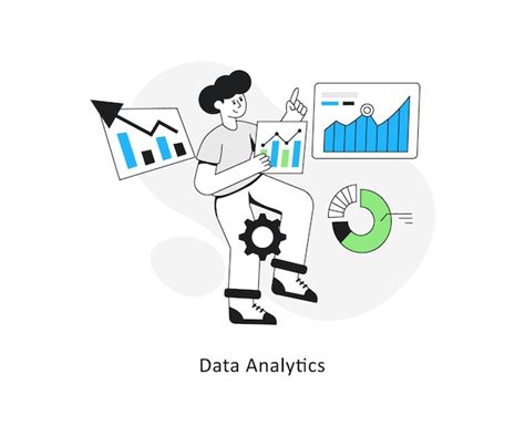 Premium Vector Data Analytics Flat Style Design Vector Illustration