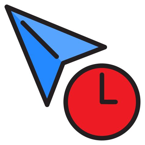 Wait Cursor Srip Lineal Color Icon