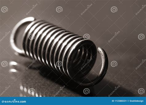Close Up Of Helical Spring Stock Image Image Of Hardware 112388231