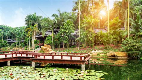 广西南宁青秀山风光湖光山色古建筑高清图片下载 正版图片503325223 摄图网