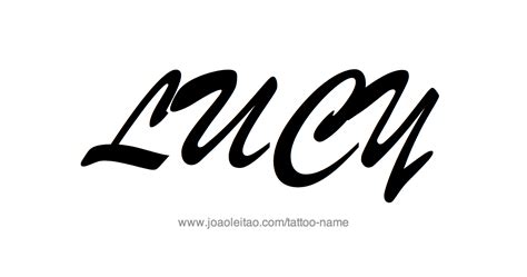 Lucy Name Tattoo Designs