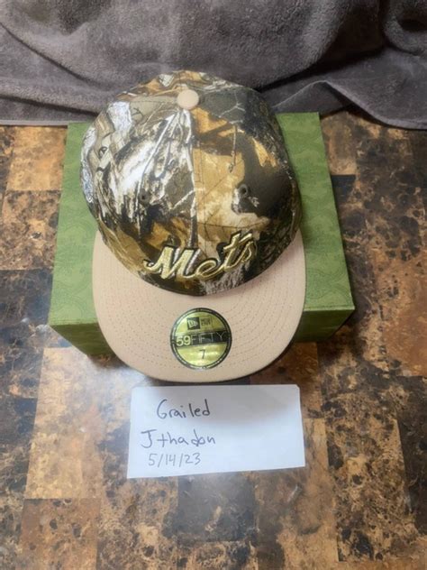 New Era New York Mets New Era Size 7 Real Tree Script Grailed