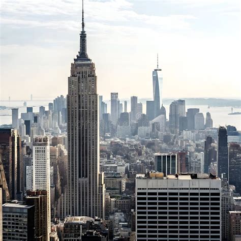 New York City Skyline Isolated On White Background Stock Illustration