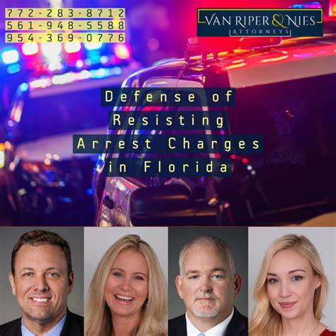 Resisting Arrest With Violence In Florida Van Riper And Nies Attorneys