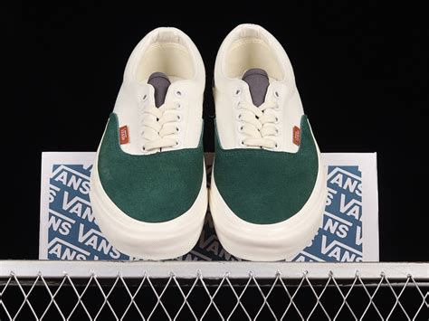 Vans Og Era Varsity Canvas White Green Saigonsneaker® Vn