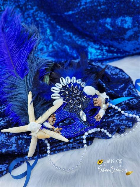 Olokun Yemaya Yemoja Orisha Orisa Inspired Mask Etsy