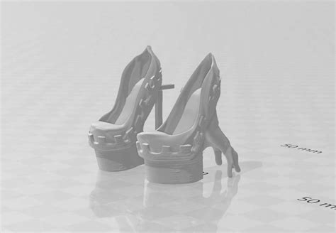 Fichier STL Chaussures Monster High Mercredi AddamsDesign Pour