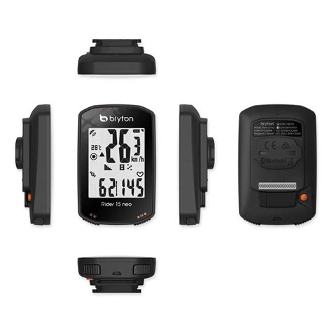 Compteur vélo GPS Bryton Rider 15 NEO E avec support de compteur