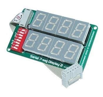 Serial 7 Seg 4 Digit 2 Led Display Board MIKROE 202