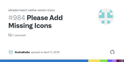 Please Add Missing Icons · Issue 984 · Oblador React Native Vector