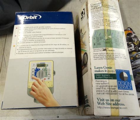 Lot Orbit 6 Station Sprinkler And Sprinkler Timer