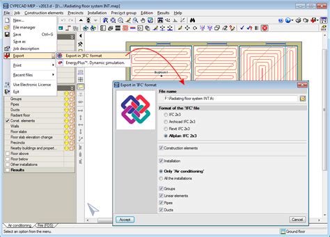 CYPECAD MEP Export In IFC Format