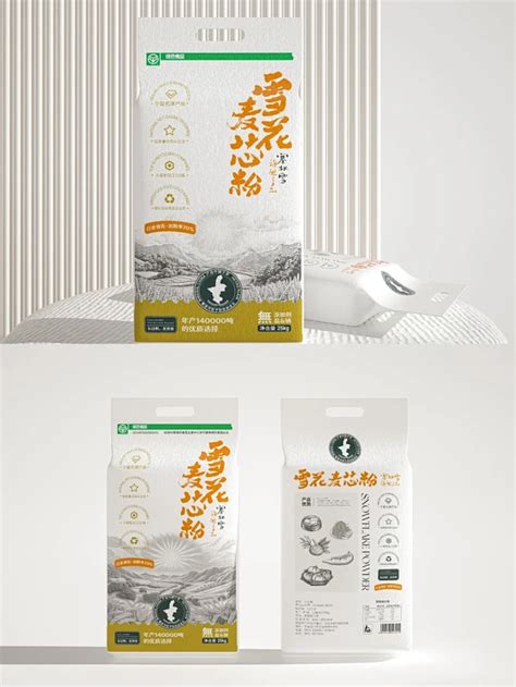 面粉包装｜谁说面粉不能雅？ 小红书 花瓣网