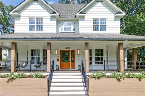 Front Porch Facelift Farmhouse Exterior Richmond By Ric Design