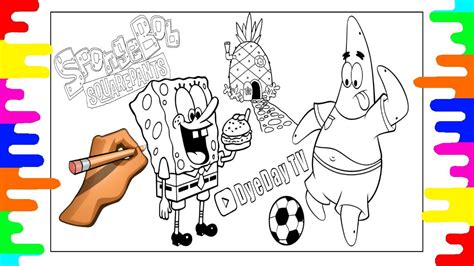 SpongeBob And Patrick Coloring Page SpongeBob Coloring Pages YouTube