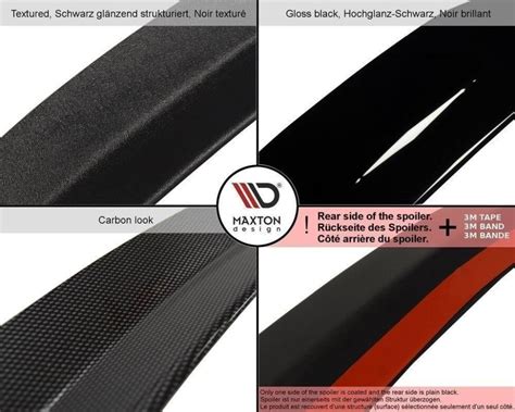 Heck Spoiler Aufsatz Abrisskante für SAAB TURBO X schwarz Hochgla