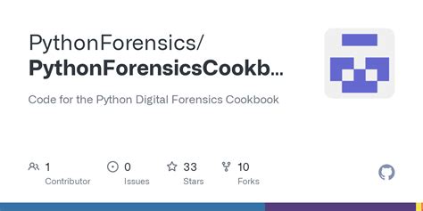 github pythonforensics pythonforensicscookbook code for the python