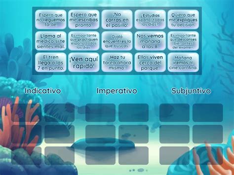 Os 3 Modos Verbais Indicativo Subjuntivo Imperativo Group Sort