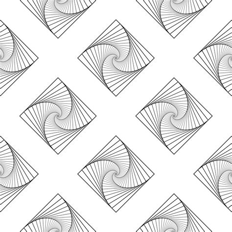 Premium Vector Rotating Concentric Squares Seamless Pattern Square