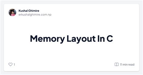 Memory Layout In C